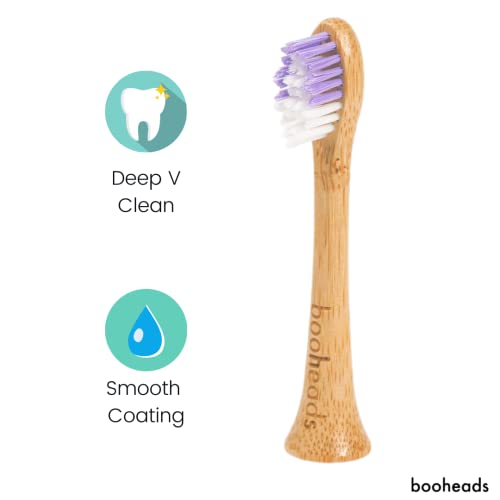 booheads - Bamboo Electric Toothbrush Heads | Biodegradable Eco-Friendly Sustainable Recyclable | Compatible with Sonicare (Multi)