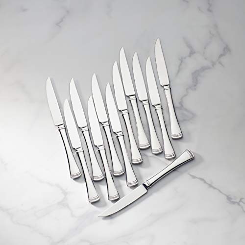 Lenox Portola 12-Piece Steak Knife Set, 3.60 LB, Metallic