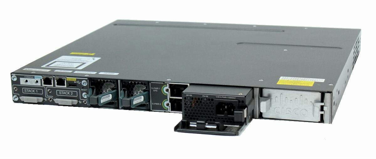 Cisco WS-C3750X-48PF-S 48 Port PoE 3750X Gigabit Switch (Renewed)