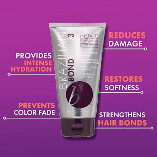 B3 Brazilian Bondbuilder Instant Restore & Protect Reconstructor, 6 Fl Oz (Pack of 1)