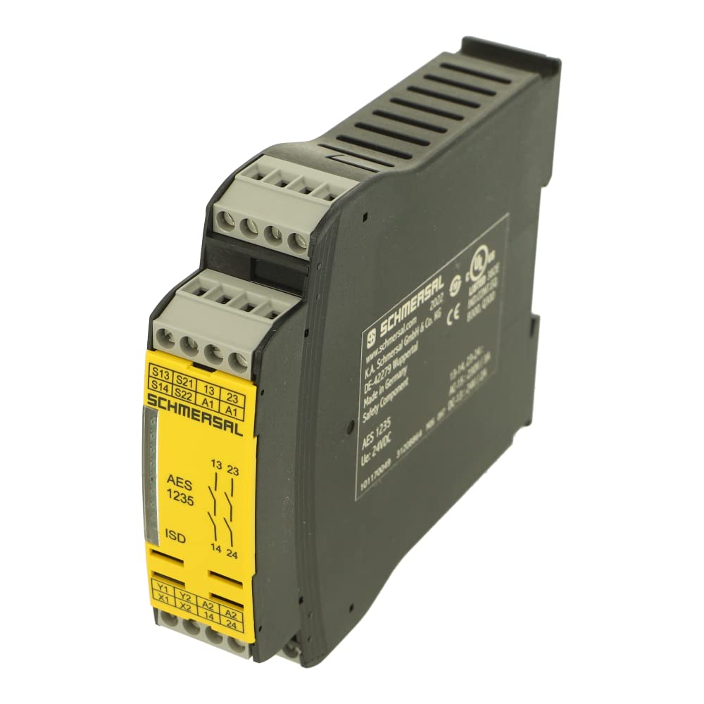 AES 1235 | AES1235 (24VDC) | 101170049 | SCHMERSAL Guard Door Monitor, 24VDC, 2 Safety Contacts, 2 Signalling OUTPUTS, IP40