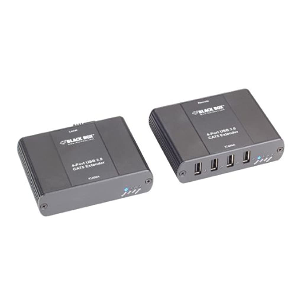 BlackBox Network Services IC400A 4 Port Cat5 USB 2.0 Extender - Adap