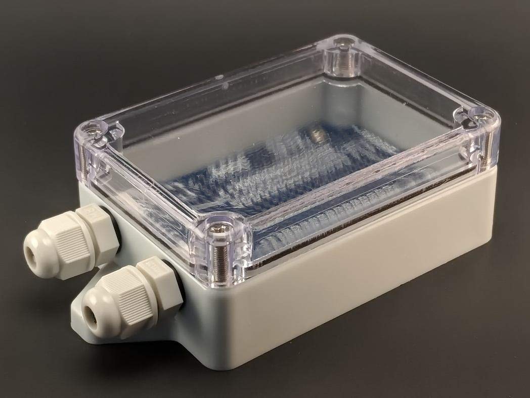 qBoxMini DIY IOT Enclosure Plus Kit (No SMA), IOT Enclosure for Arduino MKR Feather ESP32 Cellular LoRa WiFi Board, Waterproof IP65 Enclosure with Glands, prototyping PCB and connectors Set