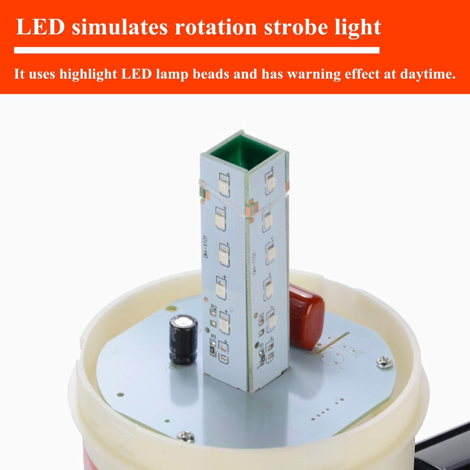 JIAWANSHUN Industrial Sound and Light Alarm Siren Horn with Strobe Outdoor/Indoor AC110V Emergency Flashing Light