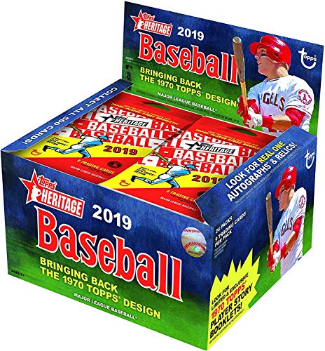 2019 Topps Heritage Baseball Retail Box 9 Cards