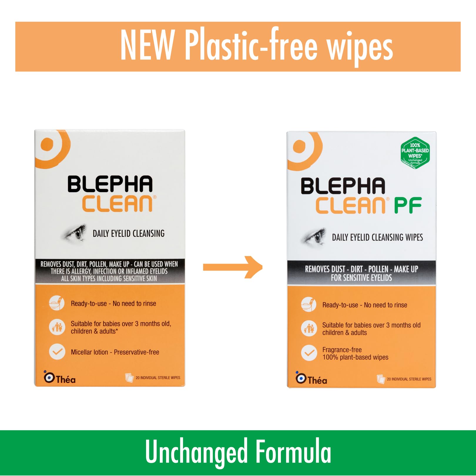 Blephaclean 60 Sterile Eyelid Wipes For Blepharitis Freepost