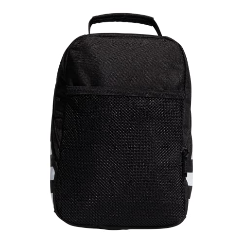 adidas Santiago Insulated Lunch Bag, Black/White, One Size