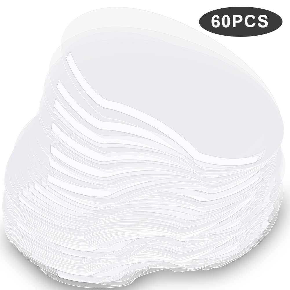 60 PCS Shower Face Eye Shields,Clear Visors Eye Protector Makeup Protective Eyebrow Shower Visor for Eyelash Extensions Eye Surgery Eyelid Surgery Lash Aftercare for Salon Supplies Eyelash Extensions
