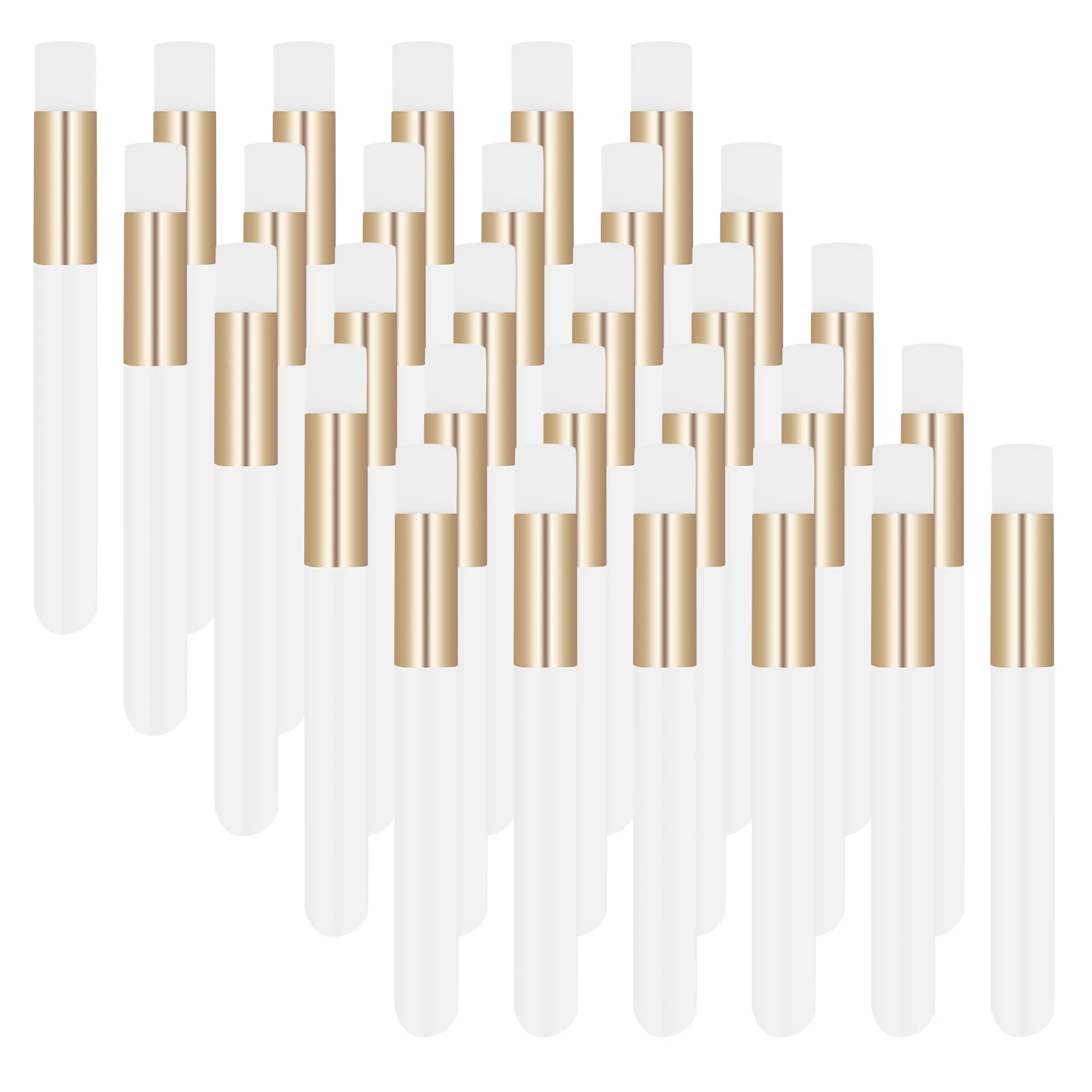 30pcs Lash Shampoo Brushes, Peel off Blackhead Removing Brush Tool, Eyelash Extensions Nose Pore Deep Cleaning Brush, Facial Cleansing Brushes, Cosmetic Lash Cleanser Brush (White)