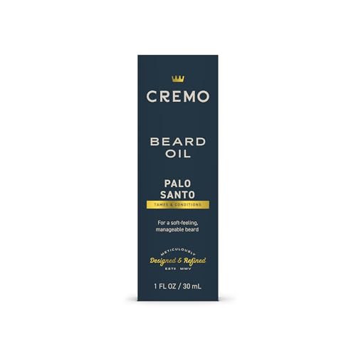 Cremo Beard Oil, Palo Santo (Reserve Collection), 1 fl oz - Restore Natural Moisture and Soften Your Beard To Help Relieve Beard Itch