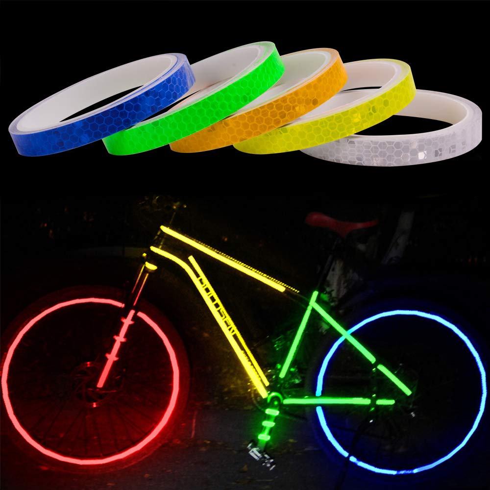 Brightplus Reflective Tape White 0.5" X10'-Waterproof Self-Adhesive Trailer Reflector Tape-Reflective Tape for Trucks,Trailers,Cars.Warning Caution Conspicuity Tape