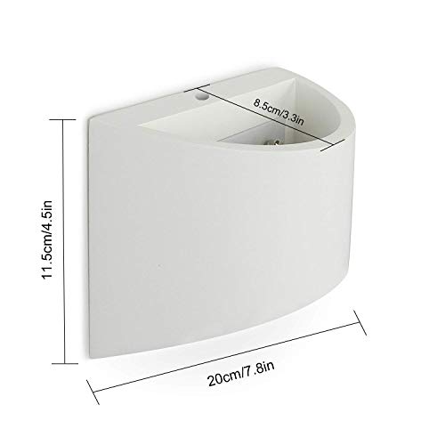 BAUFAS Motion Sensor LED Wall Lighting Sconce, 7W Warm Light Outdoor Waterproof Wall Lamp, Motion Detector Garden/Hallway/Pathway Porch Light