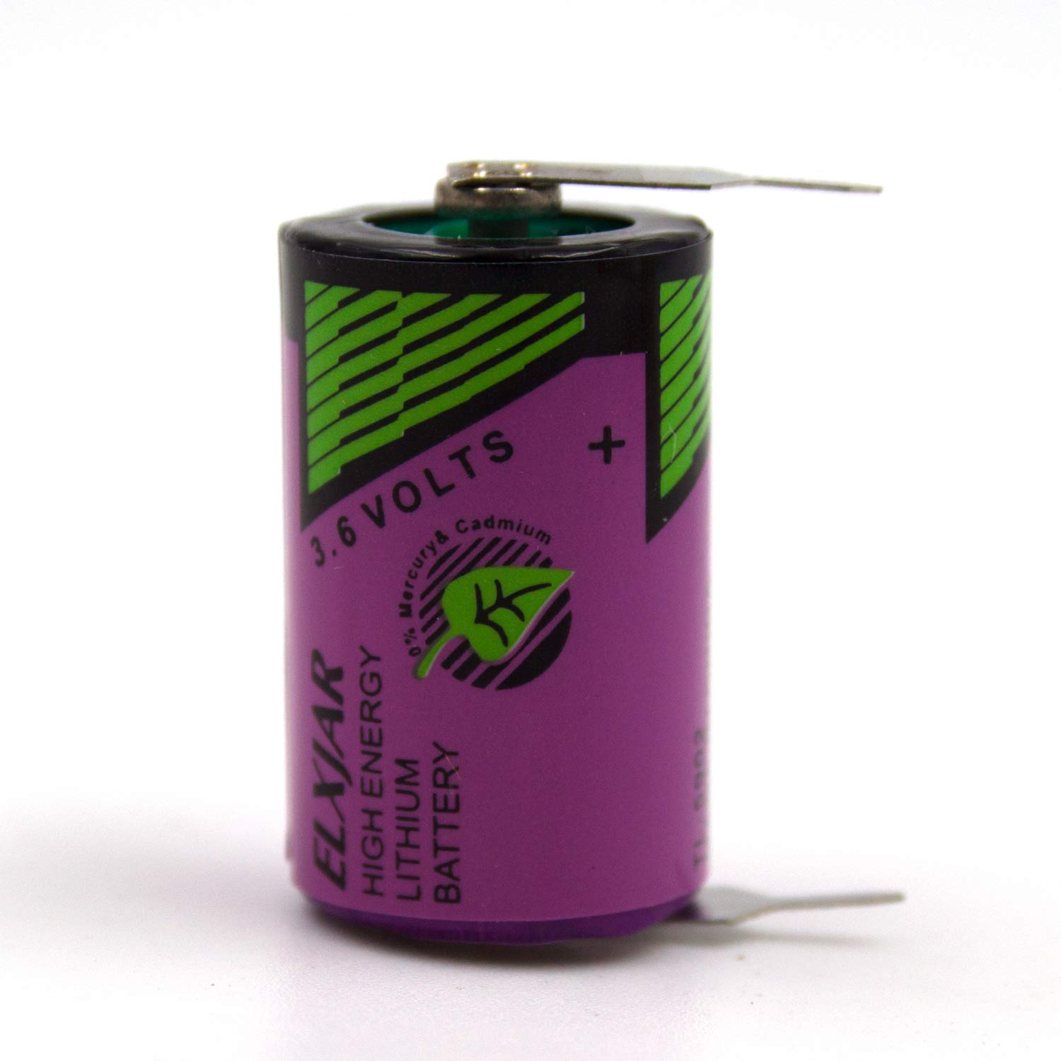 elxjar (2-Pack) TL-5902/T (T Terminal) 3.6V 1/2AA Battery Replacement for Tadiran TL-5902/T T Termina Lithium Thionyl Chloride Battery