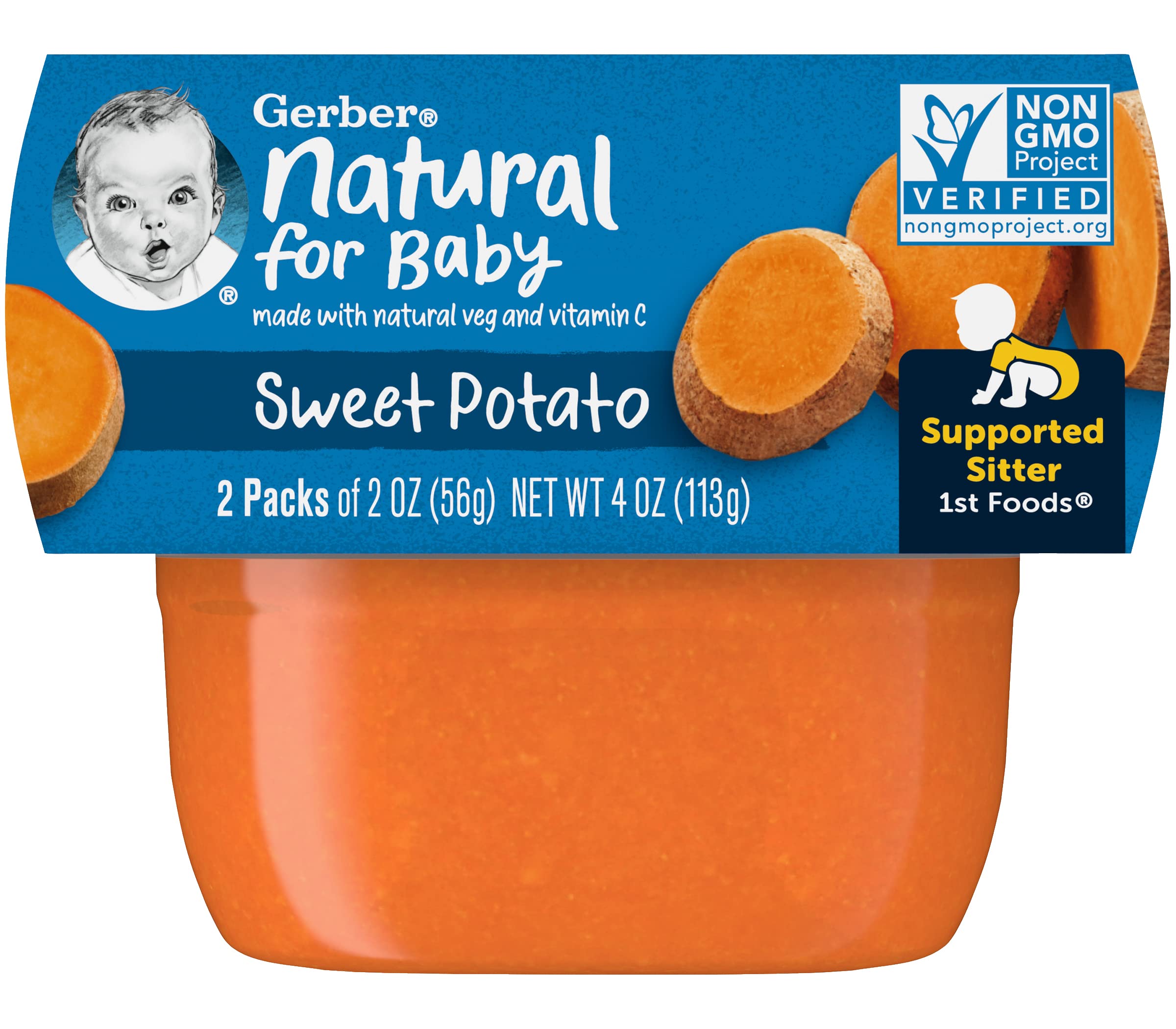 Gerber Natural for Baby 1st Foods Baby Food Tubs (Sweet Potato)