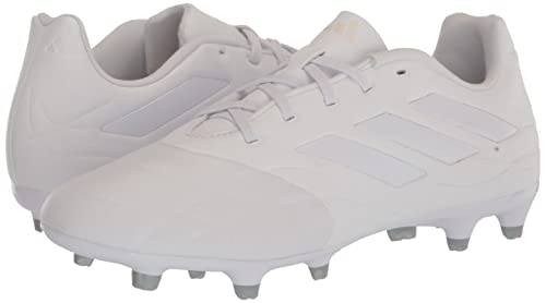 adidas Unisex Copa Pure.3 Firm Ground Soccer Shoe, White/White/White, 11 US Men