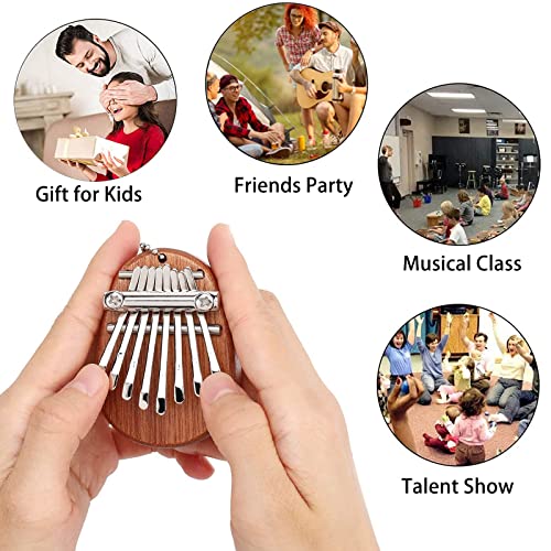 2 Pack Kalimba Thumb Piano 8 Key Mini Thumb Piano Finger Piano Mini Kalimba Thumb Piano for Kids