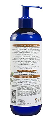 Dr Teal's Shea Butter Hydrate & Repair Essential Oil Conditioner, Sulfate Free, 16 Fl Oz
