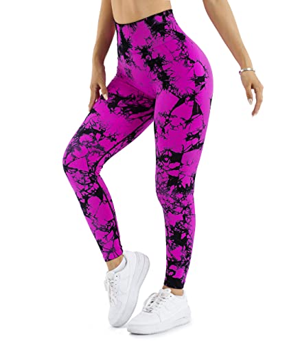 A AGROSTE Women Scrunch Butt Lifting Leggings High Waisted Workout Gym Yoga Pants Seamless Compression Booty Tights