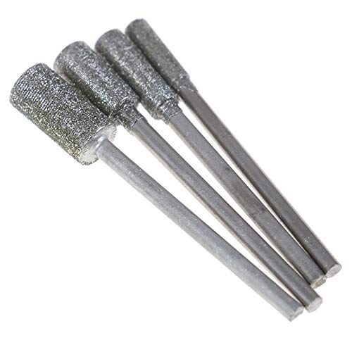 ABST50555 Abrasive 1Pc 2.3 Diamond Chainsaw Grinding Head Burr Metal Polishing Electric Grinding Drill for Chainsaw Sharpening Durable - (Size: 6mm)