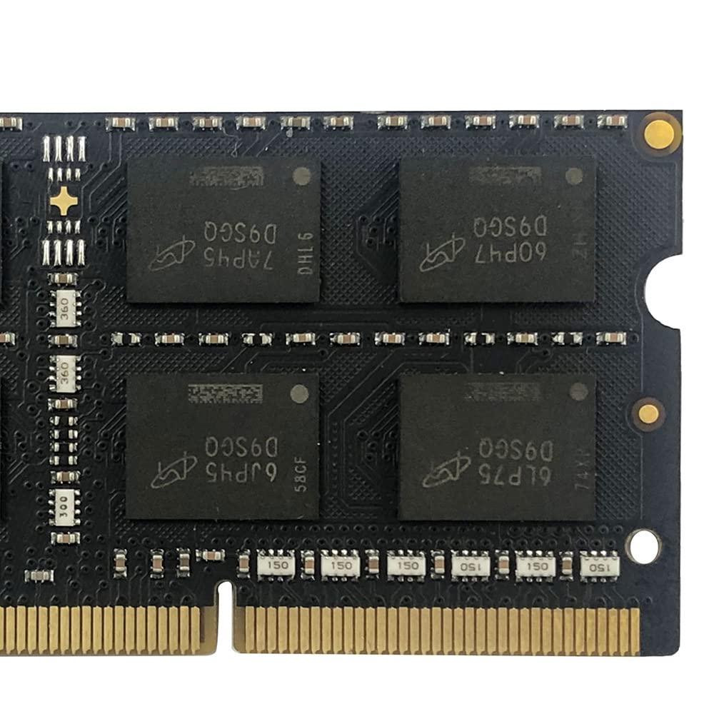 EMMCRAM 16GB(8GBx2) PC3L-14900S DDR3 / DDR3L Laptop RAM 1866MHz 1867mhz SODIMM 2Rx8 1.35V Non-ECC Unbuffered 204Pin Notebook Memory SDRAM Black