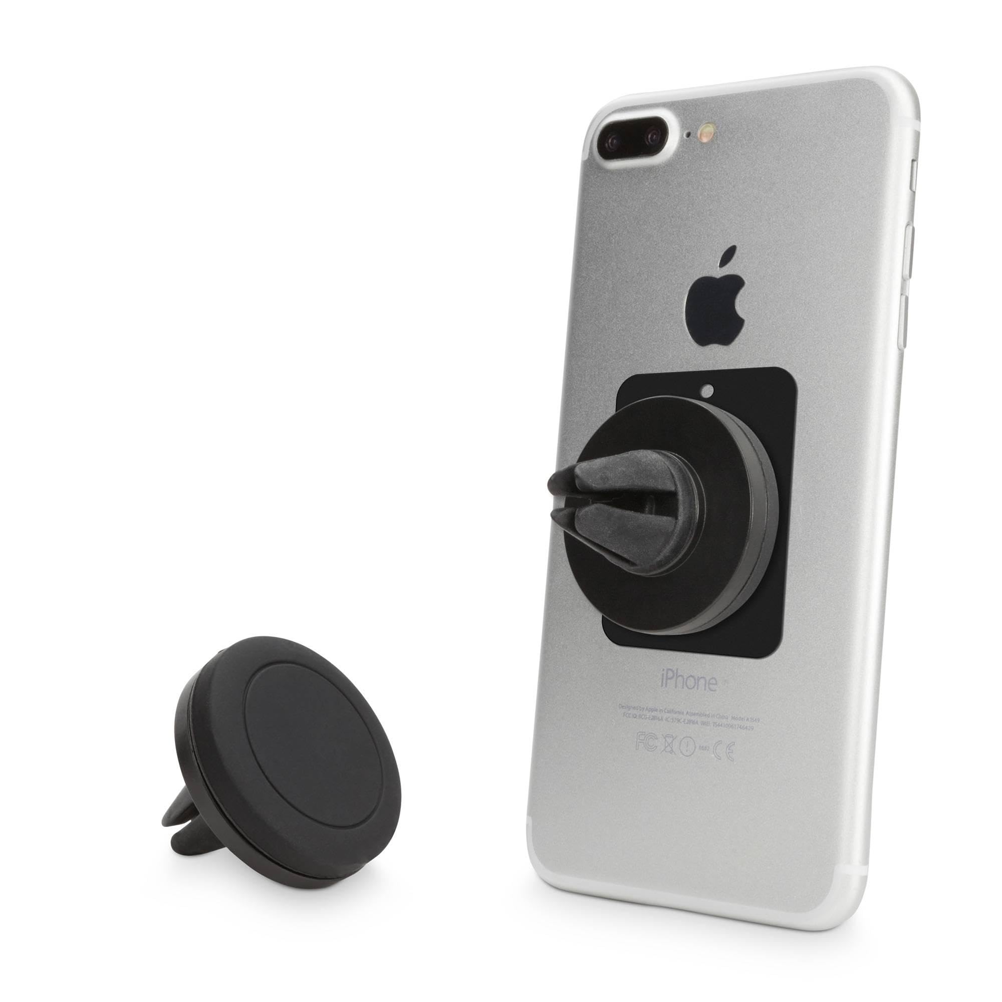 BoxWave Car Mount Compatible with Samsung Galaxy XCover Pro - Minimus MagnetoMount, Magnetic Car Mount, Magnetic Car Holder