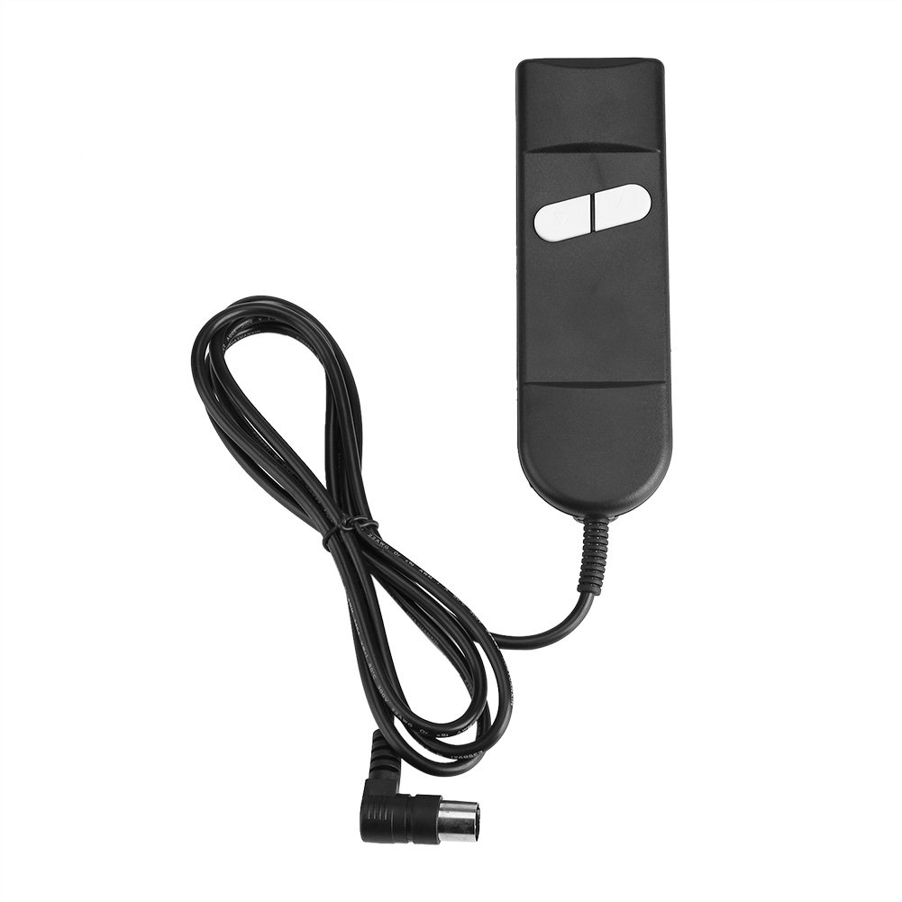 2 Button 5 Pins Hand Controller, Multiple Uses 2 Button 5 Pins Plug Connector Recliner Hand Control, Remote Replacement Part for Lift Chairs Electric Recliner, for 5-Pin 4-Core Sofa, Black