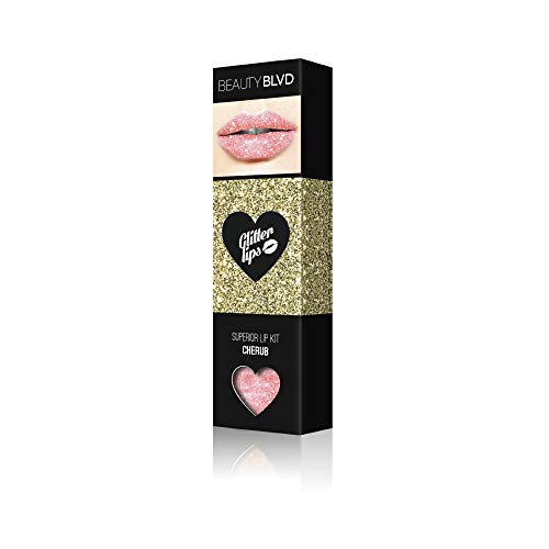 BEAUTYBLVD Glitter Lips | Glitter Lip Kit | Waterproof & Smudge Proof | Long Lasting | Cruelty Free (Cherub)