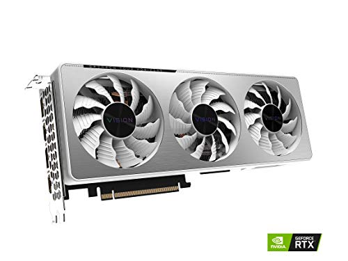 GIGABYTE GeForce RTX 3070 Vision OC 8G Graphics Card, 3X WINDFORCE Fans, 8GB 256-Bit GDDR6, GV-N3070VISION OC-8GD Video Card