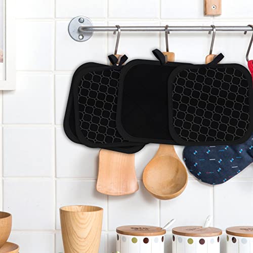 4 Pack Hot Pads for Kitchen Pot Holders for Kitchen Heat Resistant Oven Mitts and Pot Holders Sets Oven Terry Cloth Hot Pads Pot Holders for Cooking Baking