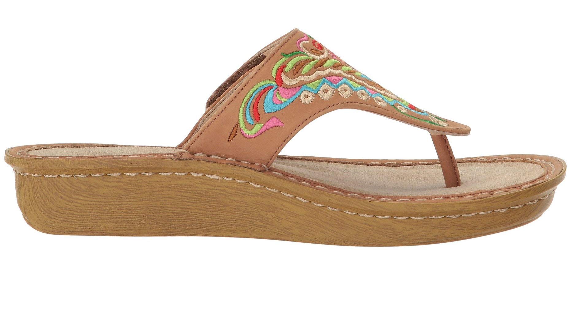 Alegria Womens Vanessa Chrysalis Cognac Sandal 6 M US