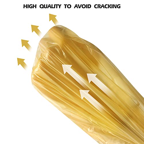 4 Gallon/100pcs Small Garbage Bags,Strong Trash Bags,Small Trash Bags for Office Home Bedroom,Trash can Liner(Golden 100)