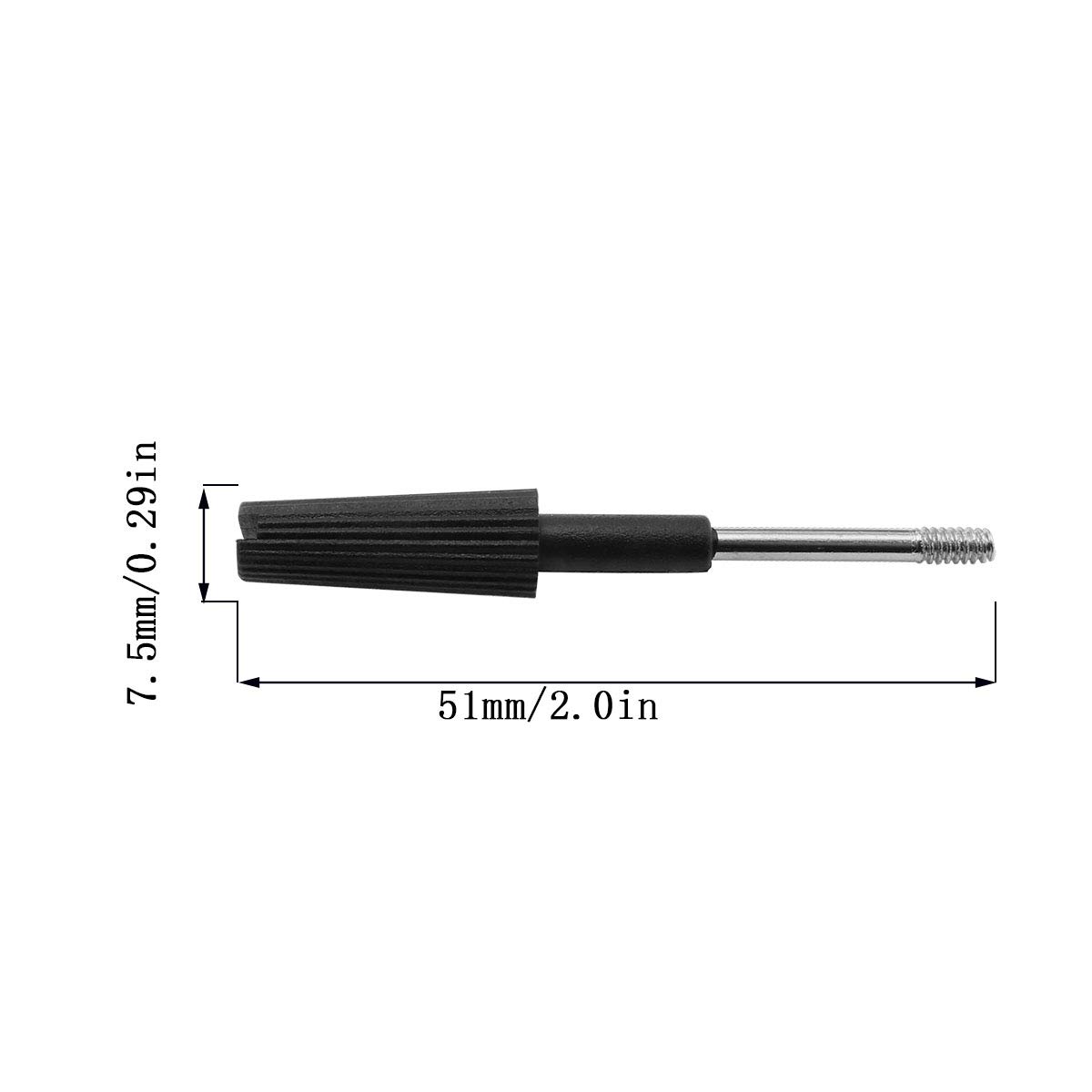 DTTRA Thumb Screws 20pcs #4-40 UNC 47mm Stainless Steel Overmold for Computer Cable DVI Screw
