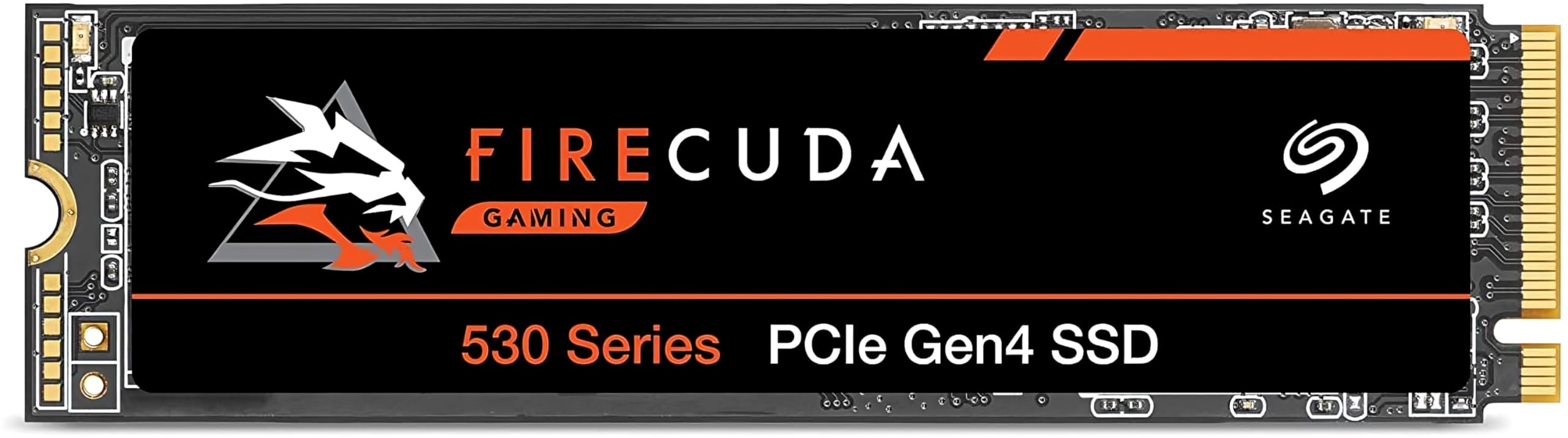 Seagate FireCuda 530, 1TB, Internal SSD, M,2 PCIe 4th Gen 4 NVMe 1.4, 7300MB/s, 3D TLC NAND, 1,275 TBW, 1.8M Hours MTBF, for PC, 3 Year Rescue Services (ZP1000GM3A013)
