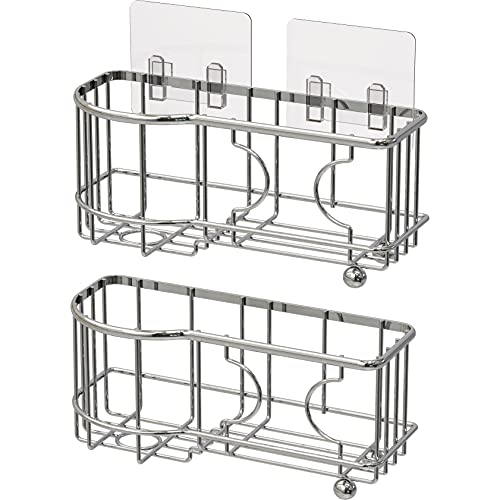 Simple Houseware Kitchen Sponge Holder with Adhesive Hooks