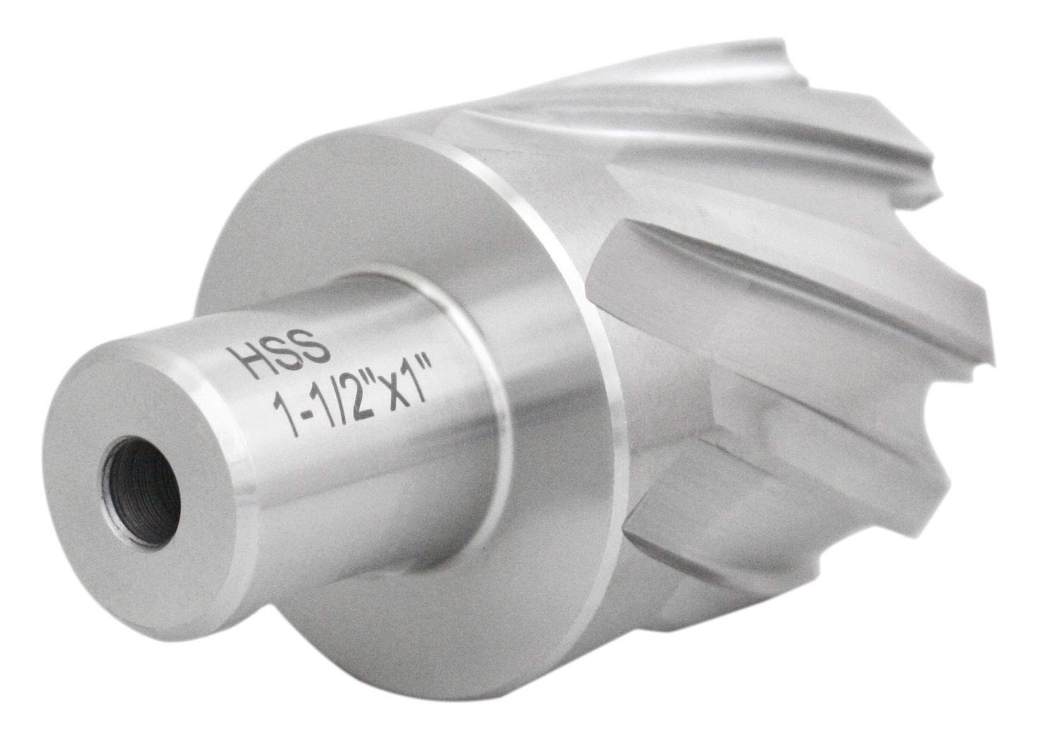 Accusize Industrial Tools Hss Annular Cutter, 1-1/2'' Diameter by 1'' Depth with 3/4'' Weldon Shank, Ansi Standard, 2080-2029