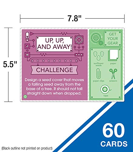 Carson Dellosa Stem Challenges Learning Cards Bundle, 2 Hands-On Science Kits for Kids Ages 8-12, 60 Stem Projects, Educational Science Kits, Stem Education Kit for Homeschool or Classroom