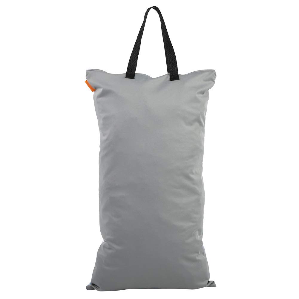 Zerodis Wet Dry Cloth Diaper Bags, Double Zippers and Double Pockets Large Hanging Reusable Wet Pail Bag for Beach Pool Gym Wet Dirty Clothes