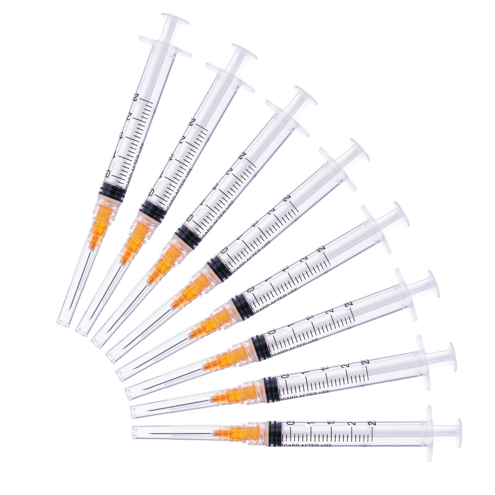 2.5ml syringe with 25G 25mm needle disposable laboratory tools, Each individually packaged
