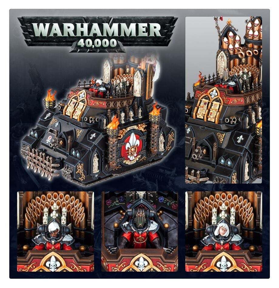 Adepta Sororitas Exorcist Warhammer Miniature Figure Board Game