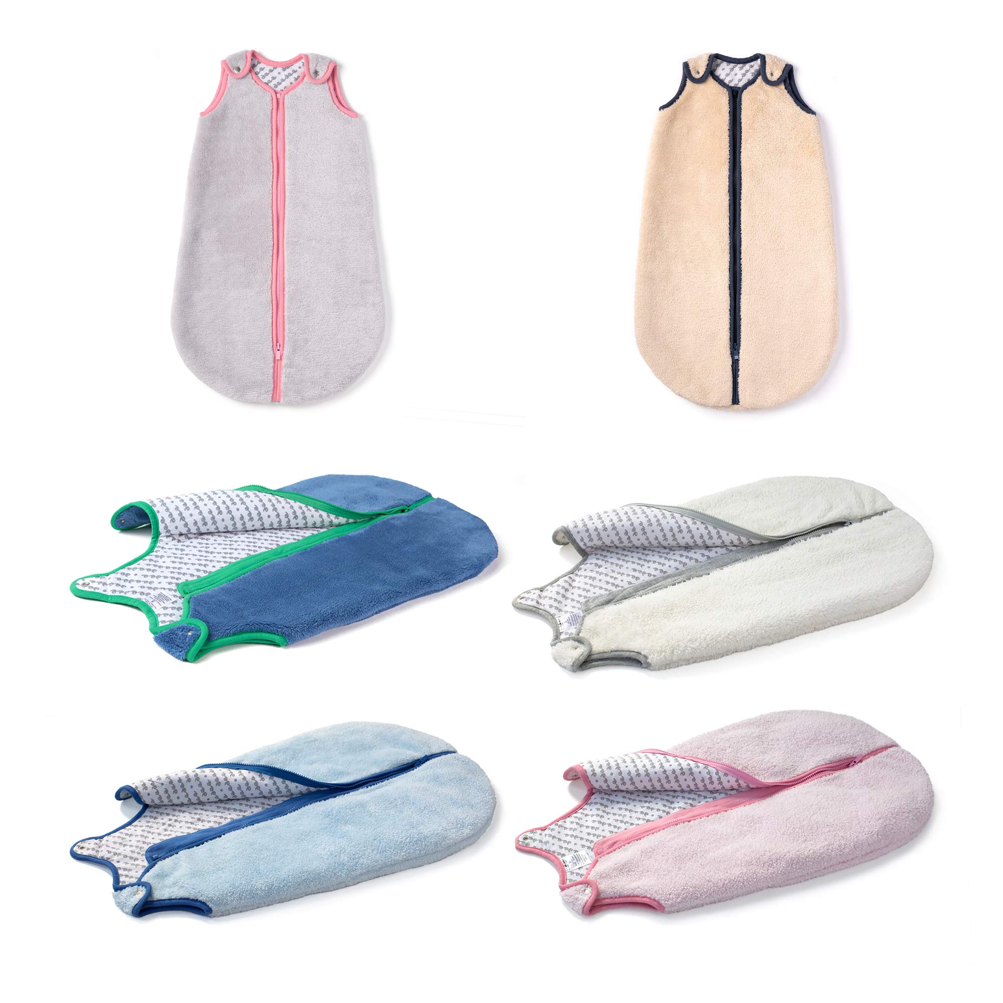 baby deedee Sleep Nest Teddy Sleeping Bag, Ivory, (Medium 6-18 Months)