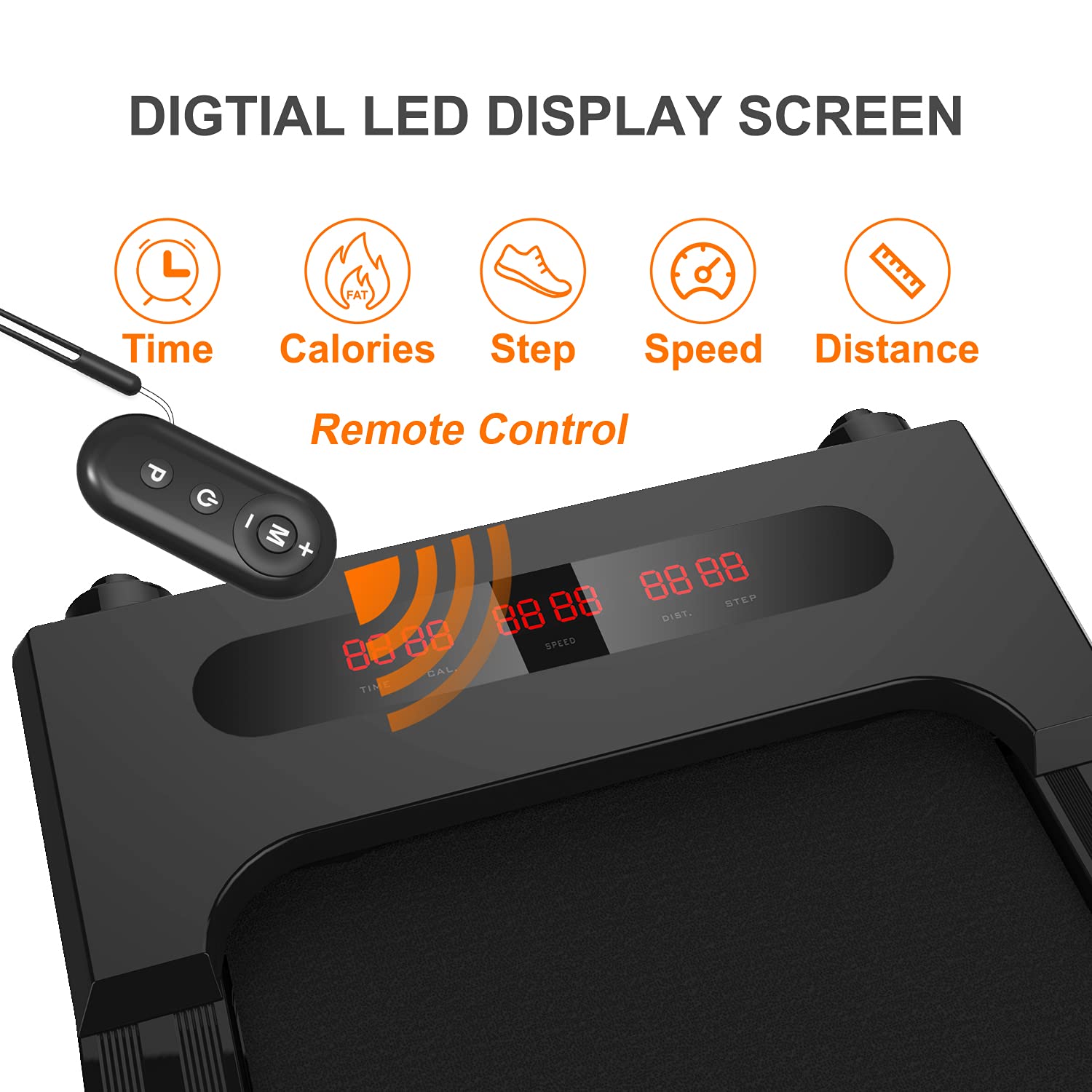 2 in 1 Treadmill for Home Portable Under Desk Treadmill
