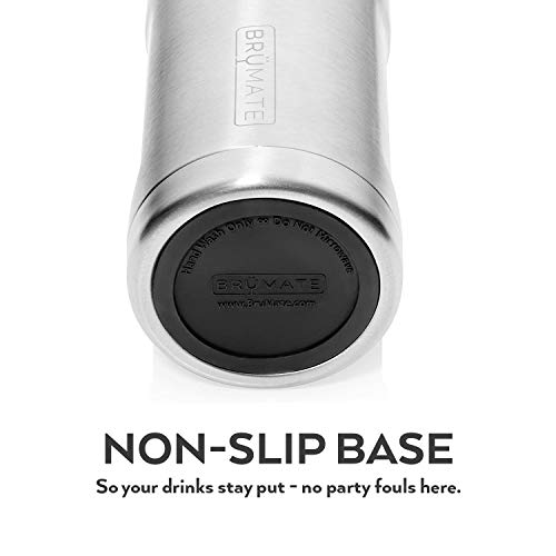 BrüMate Hopsulator Juggernaut Can Cooler Insulated for 24oz / 25oz Cans | Can Coozie Insulated Stainless Steel Drink Holder for Beer, Tea, and Energy Drinks (Matte Black)