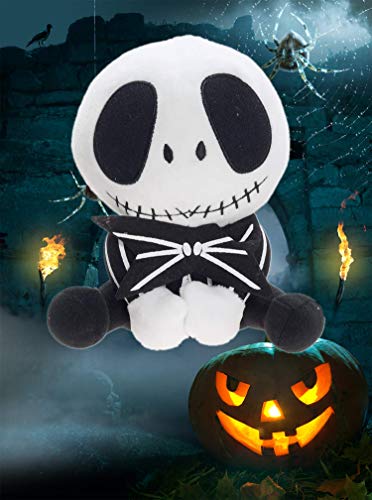 Nightmare Before Christmas Jack Skellington Plush Doll-Pumpkin King Plush Stuffed Lovely Baby Dolls (Sit Posture)