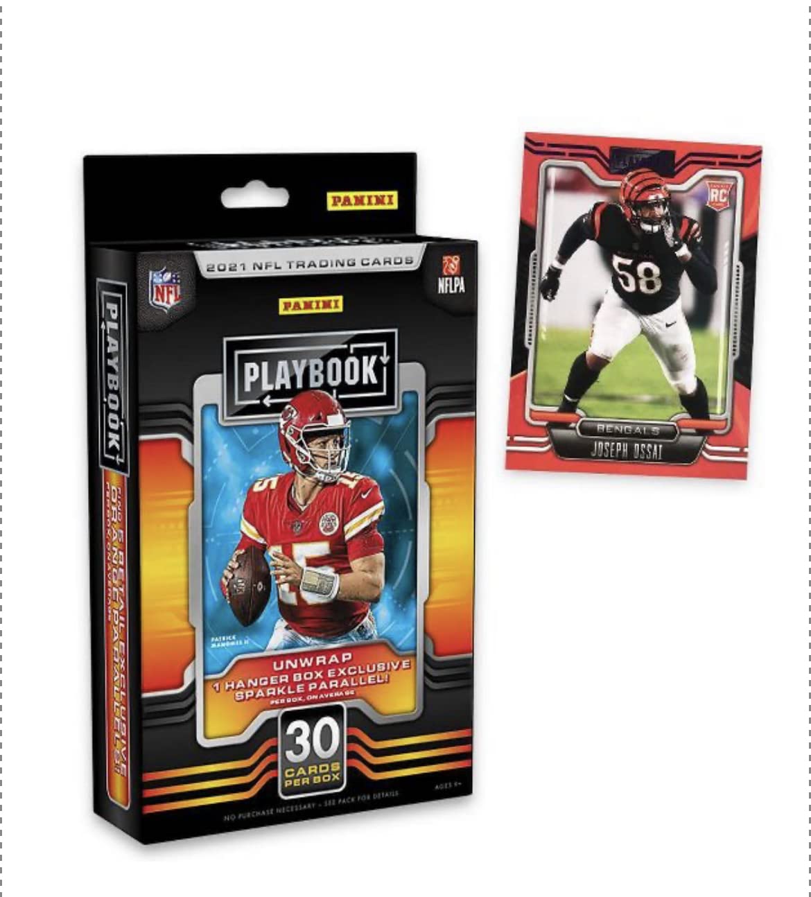 2021 Playbook Football NFL Hanger Box (30 Cards Per Box)