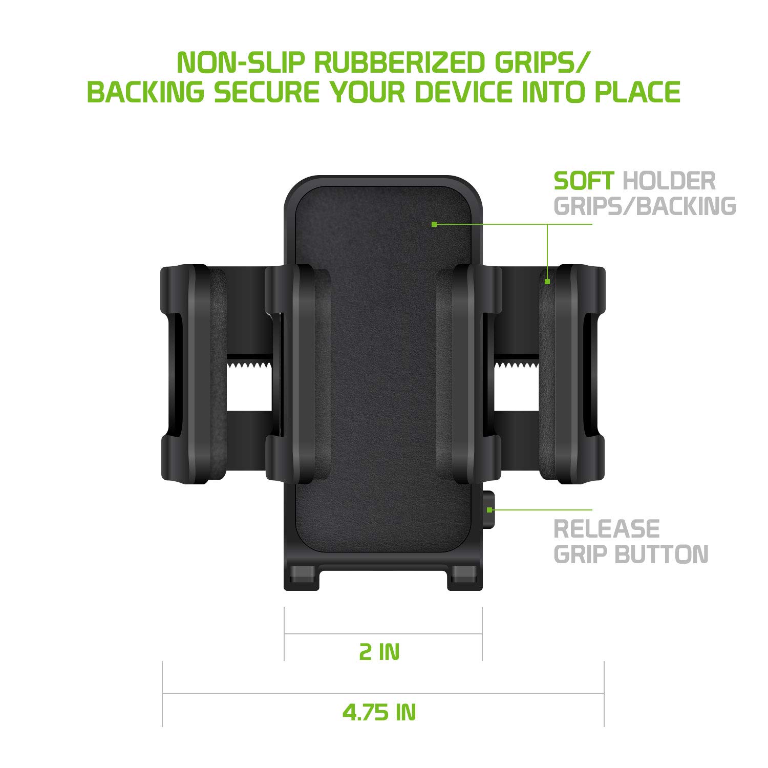 Cup Holder Phone Mount, Goose Neck Hands Free Cradle Compatible with Apple iPhone, Samsung Galaxy Z Flip, Z Fold, Google Pixel, Moto (PH650G)