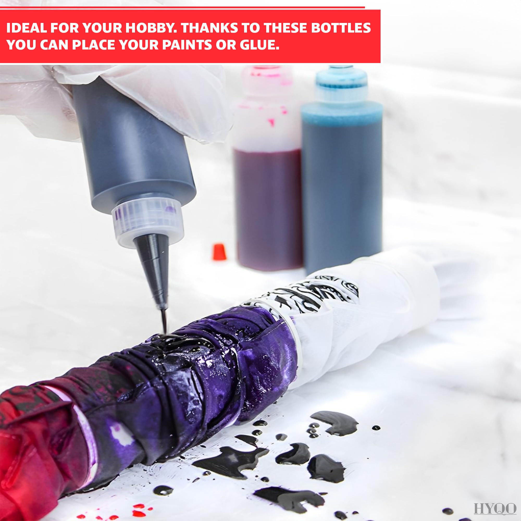 6Pcs Plastic Condiment Squeeze Bottles - 120ml Empty Bottles for Liquid Plastic Bottles with Caps Squeeze Bottles 4 Oz Ketchup Bottle - Paint Squeeze Bottles Empty Squeeze Bottle Plastic Sauce Bottle