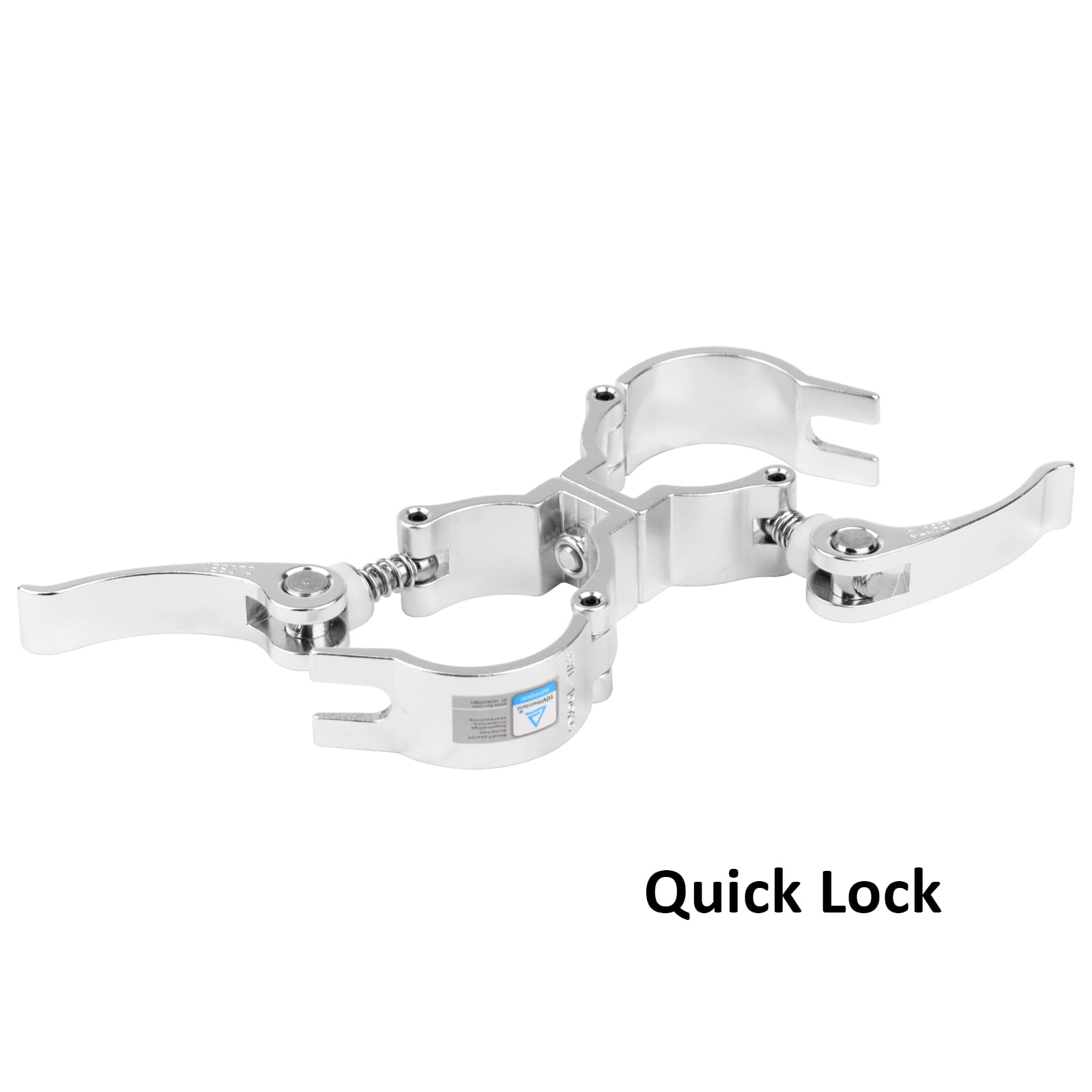 2 inch Dual Swivel Clamp Truss Coupler DJ Light Mount Hook 360 Degree Stage Lighting Clamps Aluminum Alloy 220 LBs Swivel Jointed Wrap Around Clamp for Moving Head Par Light Spotlight (4 Pack)