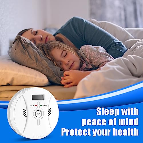 3-Pack Carbon Monoxide Detectors,Smoke Detector,2 in 1 CO & Smoke Alarm,Smoke Combination CO Alarm,Fire CO for Alarm for Home and Kitchen,LED Screen, CO Carbon Monoxide & Smoke Alarm,3-Pack