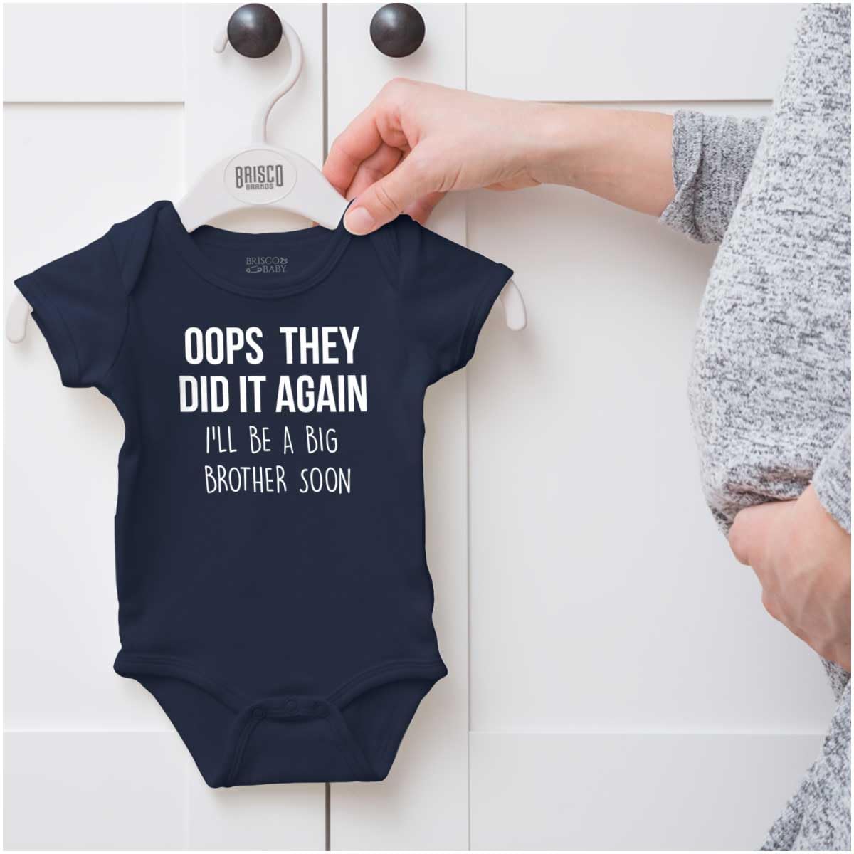 Brisco Brands Funny Big Brother Baby Announcement Baby Bodysuit Jumper Boys