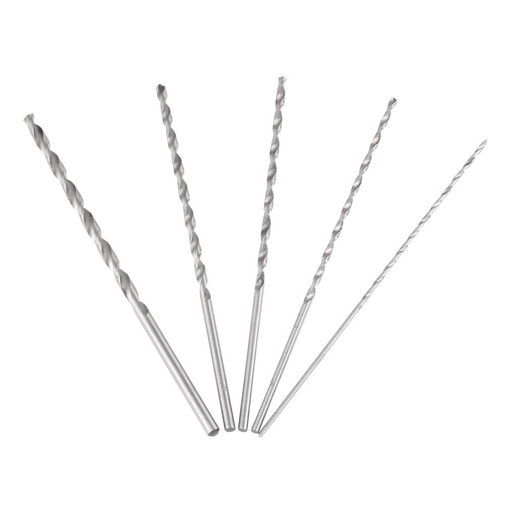 Extra Long Brad Point HSS Drill Bit, 2-5mm Diameter x 150mm Length, Straight Shank Drill Bits for Wood Plastic and Aluminum